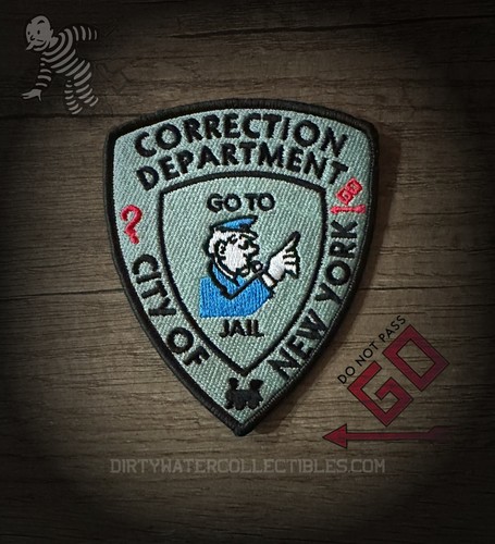 NYDOC New York Dept Of Corrections “Go To Jail” Monopoly Cosplay Patch ...