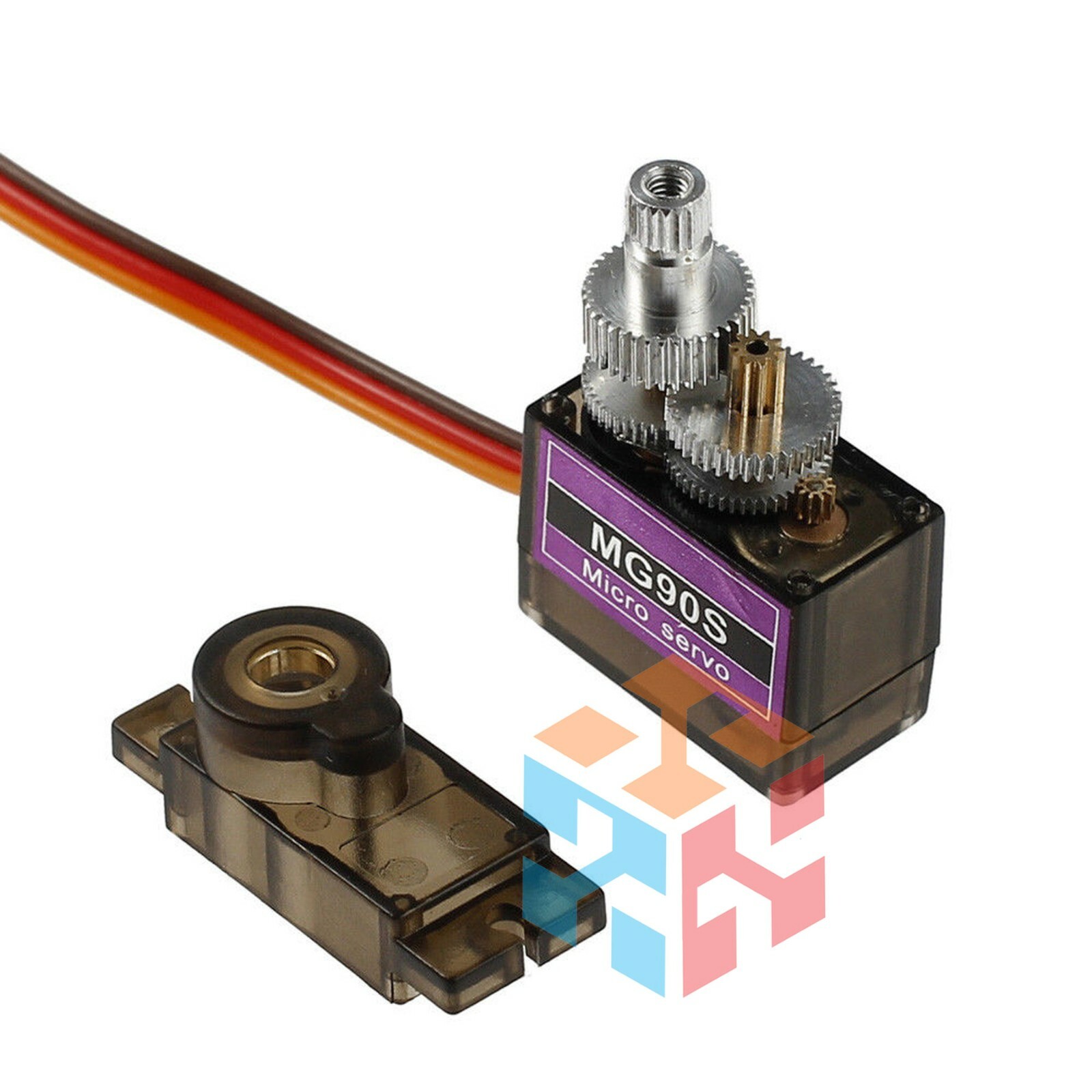 4x Metal Gear 9g MG90S Micro Servo Motor High Speed RC Helicopter Car ...