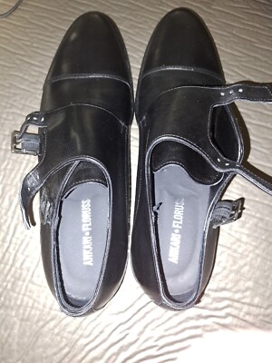 men's ankari floruss black monk strap dress shoes men's 8.5 | eBay