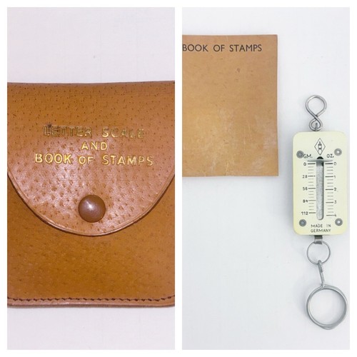 Postal Memorabilia Letter Scale In Leather Pouch Made In England | eBay