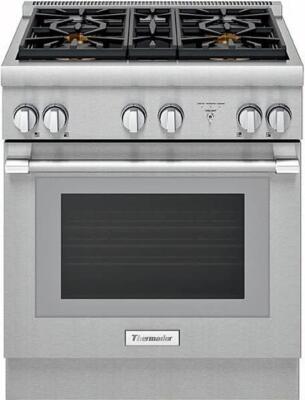 Thermador 30" 4 Star Burner Dual Fuel Pro Harmony Professional Range ...