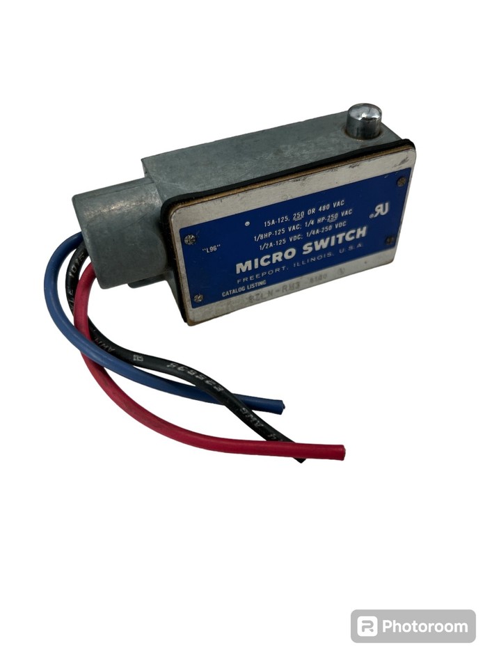 Honeywell Micro Switch BZLN-RH3 15a-125v 250v 480v L96 1/8HP-250VAC 1 ...