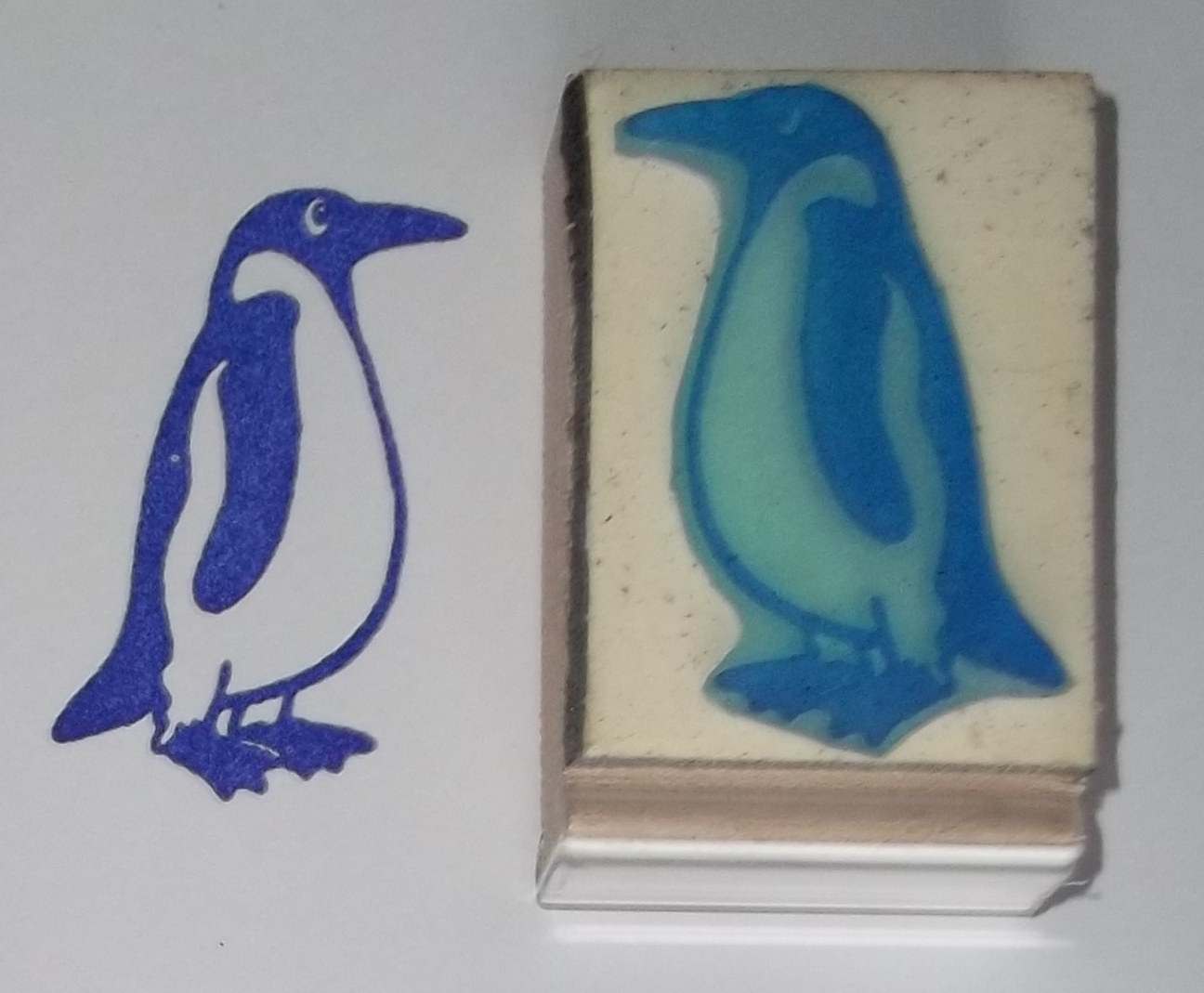 Penguin rubber stamp by Amazing Arts cute! | eBay