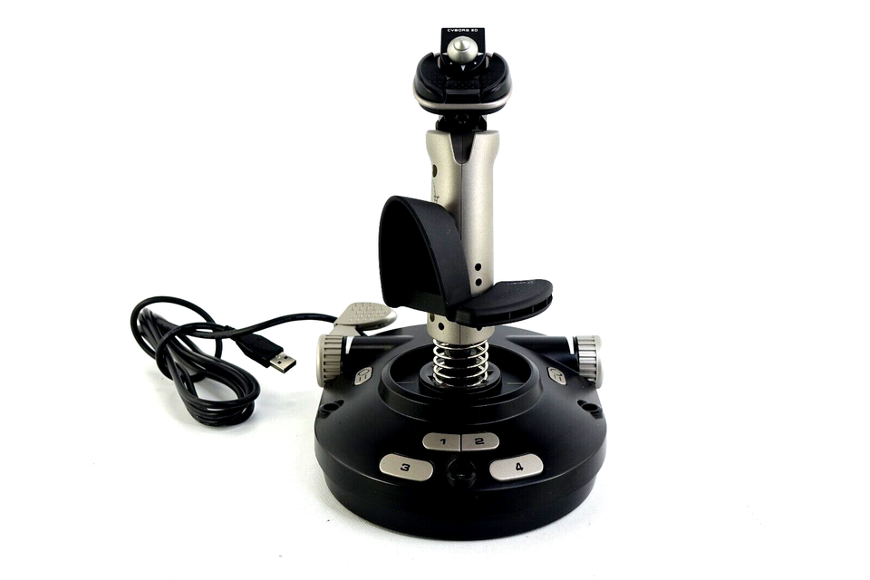 Saitek Cyborg 3D Platinum USB Flight Stick Joystick | eBay