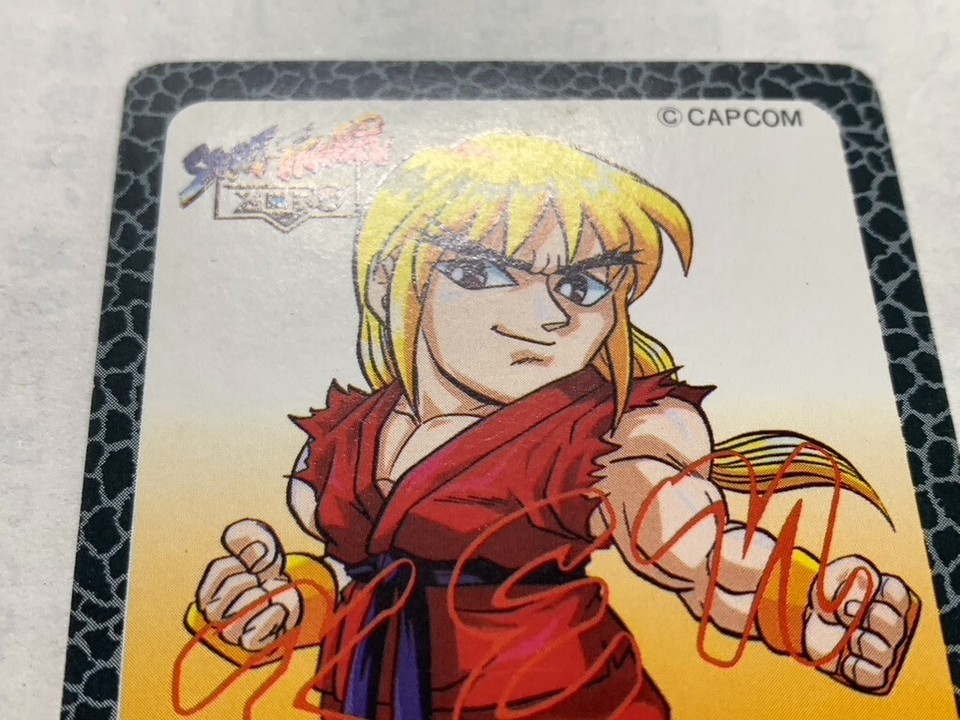 Ken Street Fighter ZERO Arcade capcom Card 1995 JAPAN GAME CARDDASS No ...