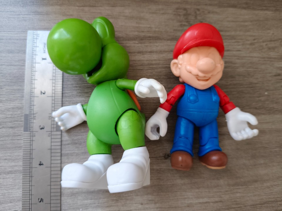 2 Pack Nintendo Super Mario Yoshi & Mario Prototype Action Figure Test ...