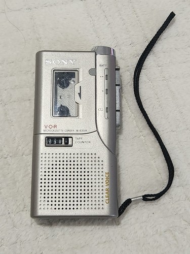 Sony VOR M-635VK Microcassette Clear Voice Tape Recorder Handheld ...