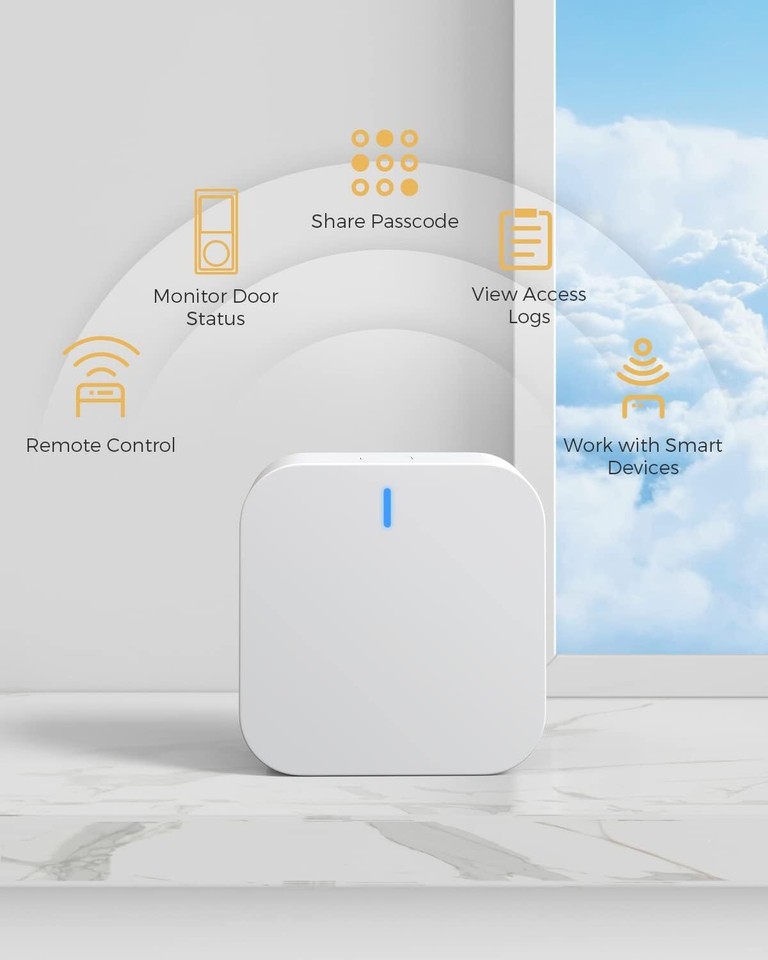 Smart Lock WiFi Gateway G1 Remote Control Bridge Voice Control Smart ...