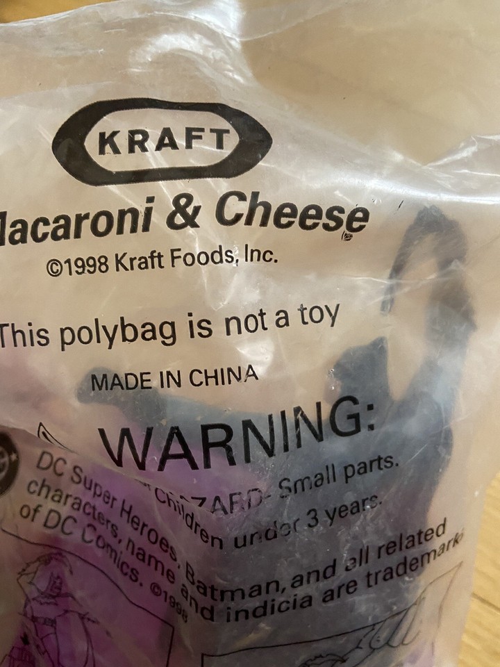 1998 Kraft Macoroni and Cheese Batman Figurine in Bag | eBay