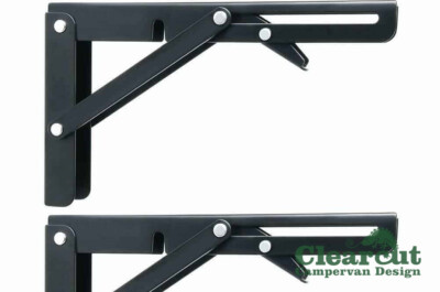 2 x Folding Brackets, Fold Down Table Extension for Camper, Folding ...