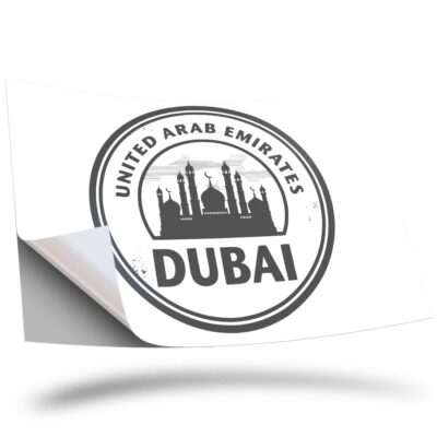 1 x Vinyl Sticker A2 - BW - United Arab Emirates Dubai UAE #40117 | eBay UK