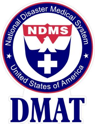 US National Disaster Medical System Reflective Vinyl Decal Sticker DMAT ...