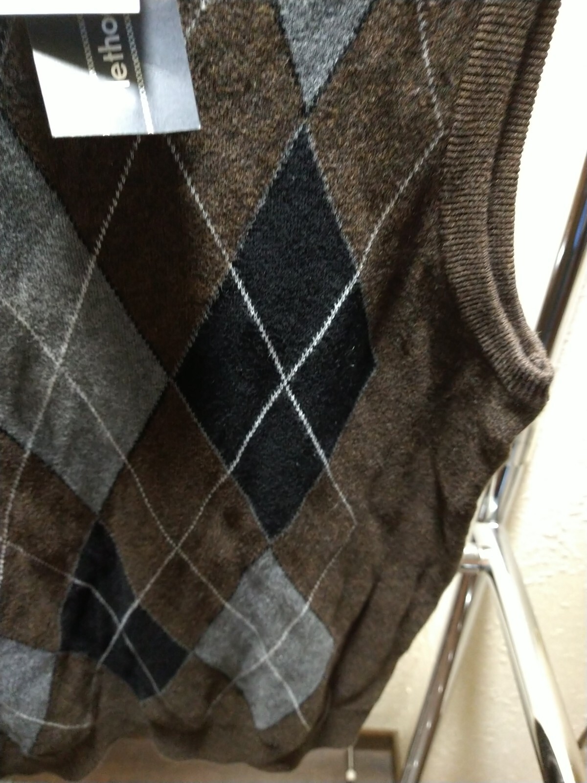 Method Men's No Sleeves Sweater Color Espresso/Gray Sz Medium NWT | eBay