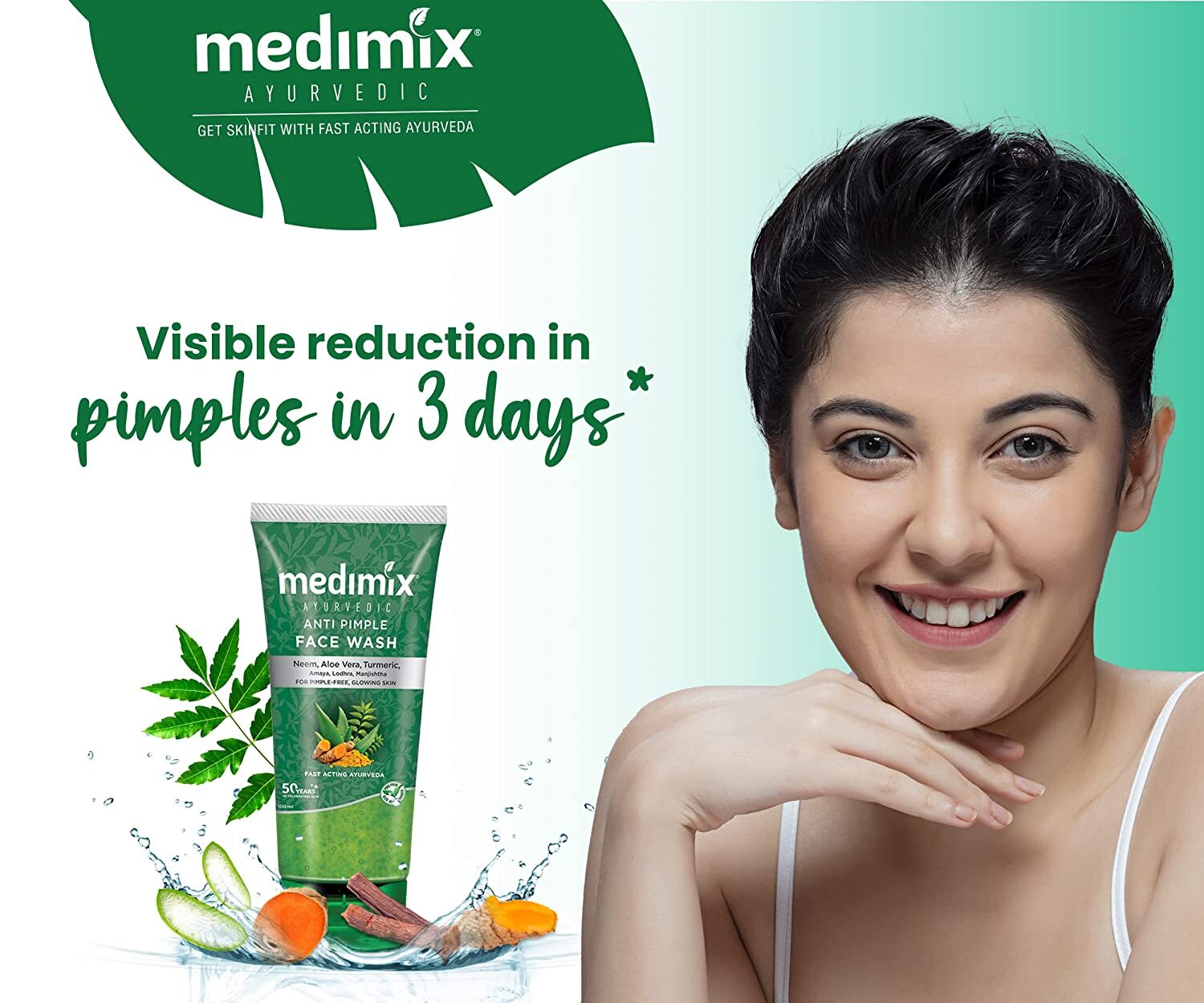 Medimix Ayurvédique Anti Bouton Visage Lavage, 100ml Naturel ...