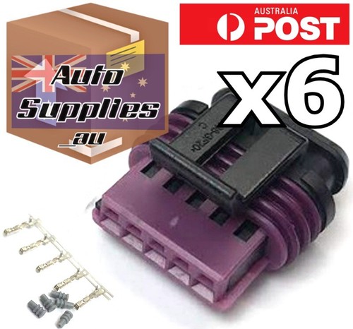 6 Set Coil Plug PUSH SEAT Connector IGN-1A IGN1A AEM Haltech Inductive ...