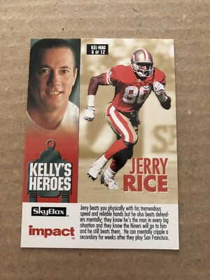 1993 SKYBOX IMPACT KELLY'S HEROES/MAGIC'S KINGDOM JERRY RICE / STERLING ...