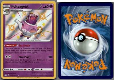 2021 Pokemon, Shining Fates Shiny Vault, #SV053/SV122 Polteageist, Holo ...