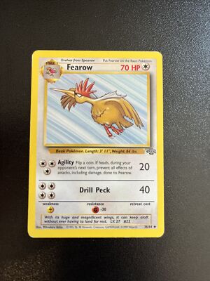 Pokémon TCG Fearow Jungle 36/64 Regular Unlimited Uncommon | eBay