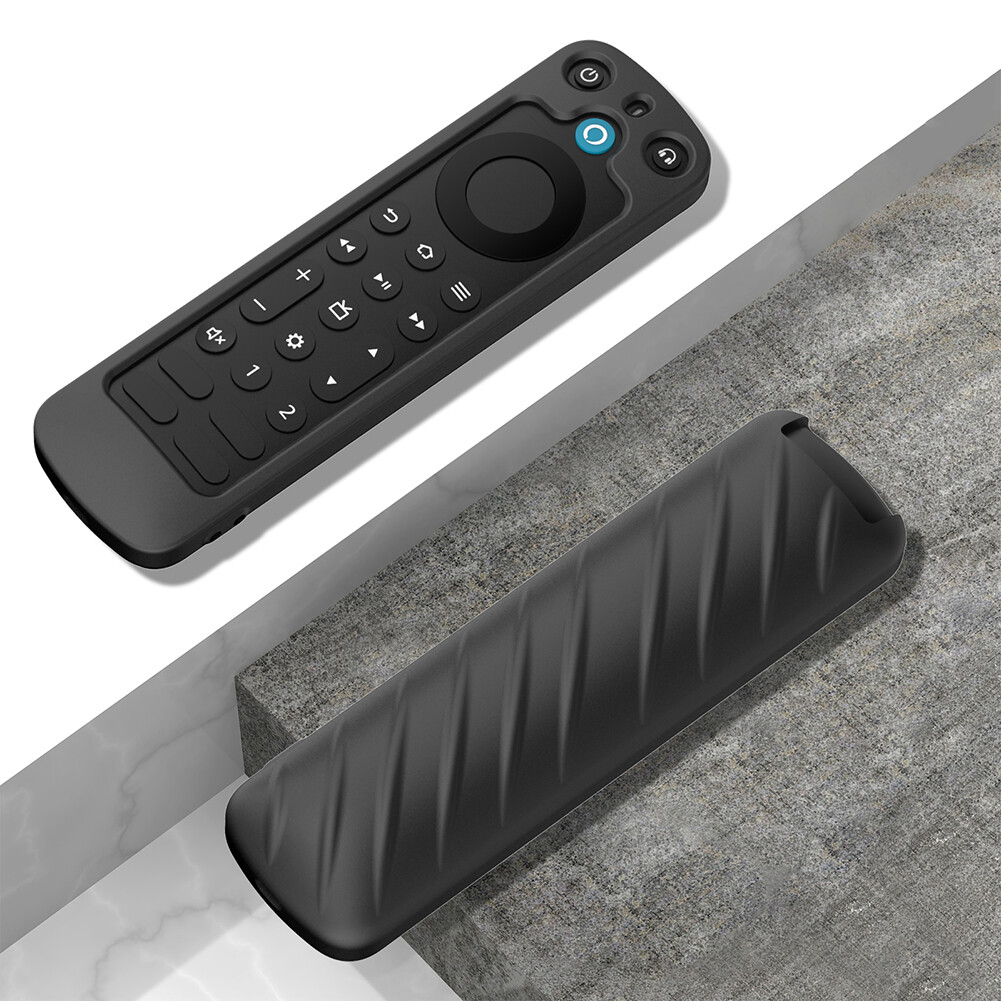 Silicone Remote Control Cover Case for Amazon Alexa Voice Remote Pro ...