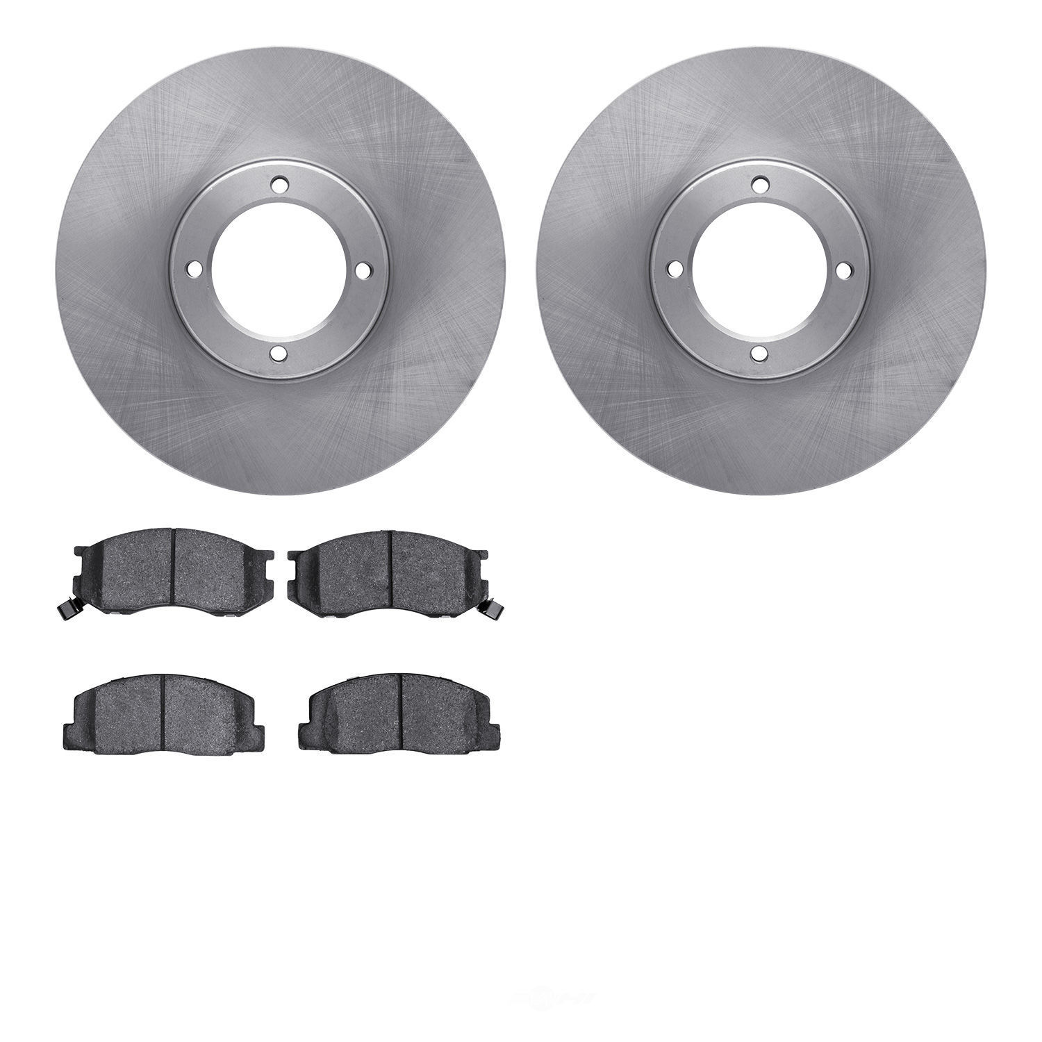 Disc Brake Kit-Rotors with 5000 Advanced Brake Pads DFC fits 1984 ...