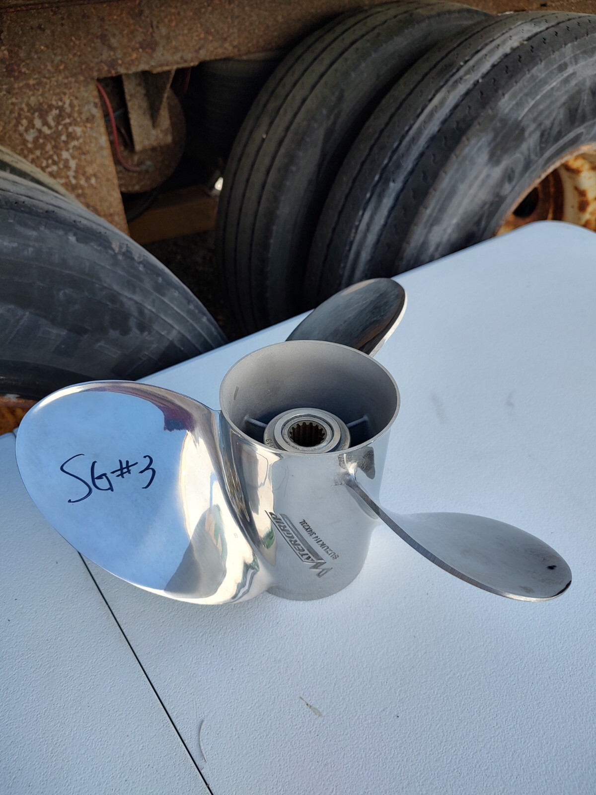 New Out of Box Suzuki Water Grip Propeller 14 3/4 x 23 Pitch LH Prop ...