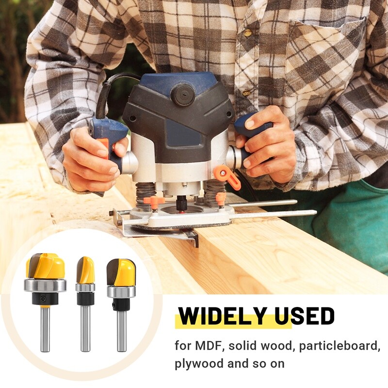 3Pnd Tray Router Bit, Bowl & Tray Template Router Bit Set with Ball ...