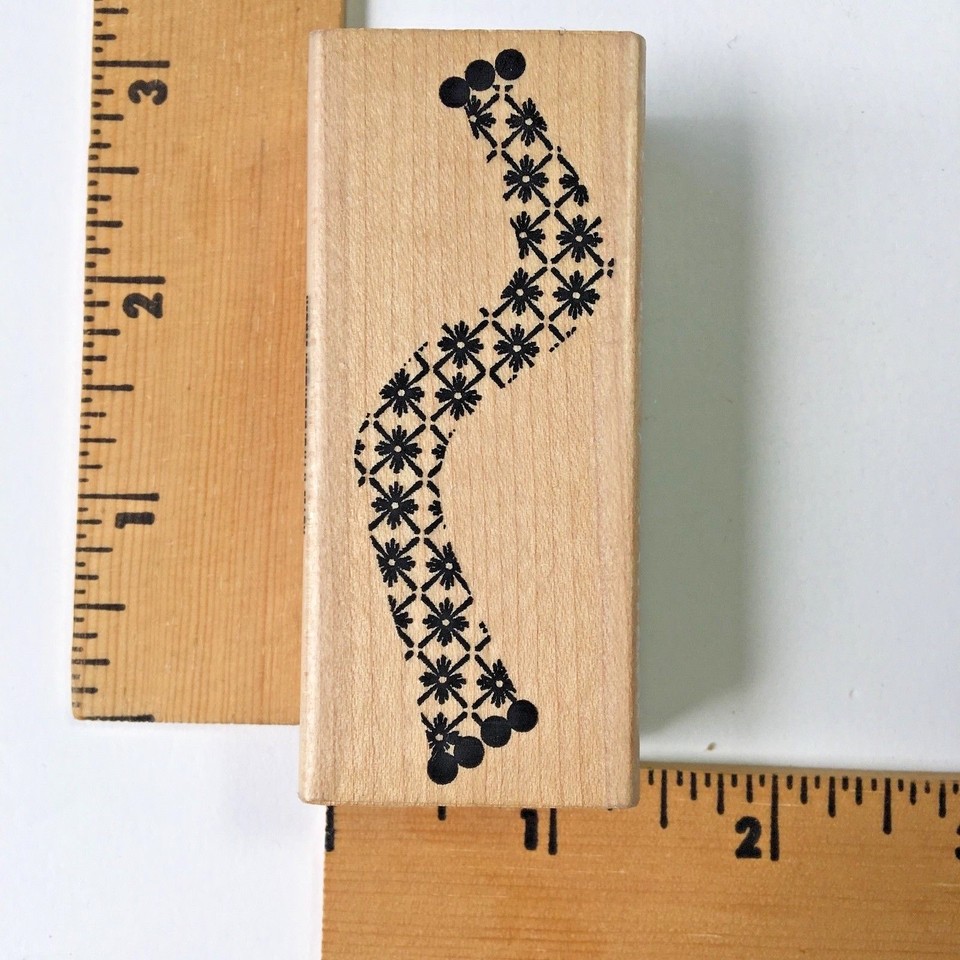 Savvy Rubber Stamp - Patterned Winter Scarf 857F - NEW | eBay