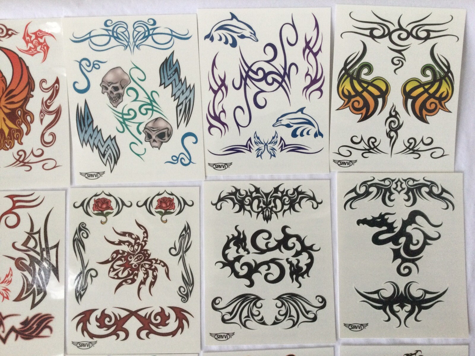 New 50+ Tribal Temporary Tattoos Savvi Sealed Package | eBay