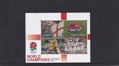 GREAT BRITAIN 2003 Rugby World Cup victory m/sht SG MS2416. Mint Never ...