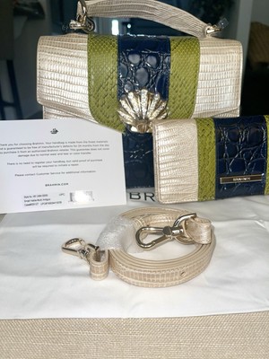 Brahmin Small Hallie Multi Antiguo SwarovskiCrystal Shell Design And ...