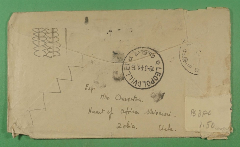 DR WHO 1944 BELGIAN CONGO BUTA WWII CENSORED TO CANADA FORWARDED R15797 ...