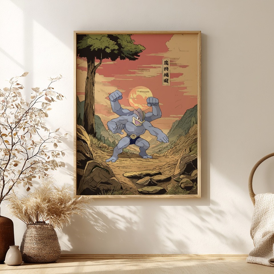 Machamp Pokemon Art Poster - Pokemon Fan Art Print - MULTIPLE SIZES ...