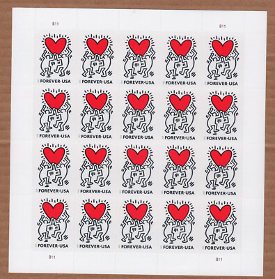 USPS Heart Reaching for Love Sheet of 20 Forever Stamps - MNH (5953) | eBay