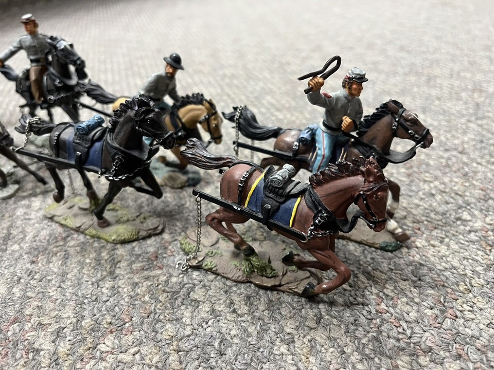 + Britains 17433 American Civil War Confederate Six Horse Caisson Set ...