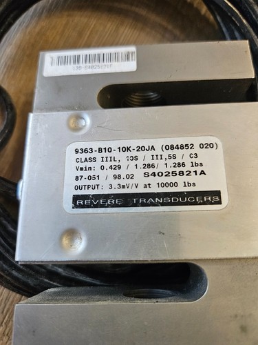 revere transducers 9363--810-10K-20JA - load cell at 10k pounds | eBay
