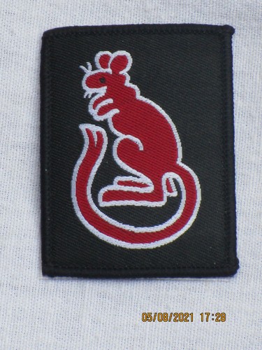 7th Armoured Brigade, Desert Rats , TRF,Patch,rote Ratte, linker Arm ...