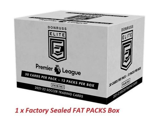 PANINI Premier League 2021/22 Donruss Elite Factory Sealed FAT PACKS ...