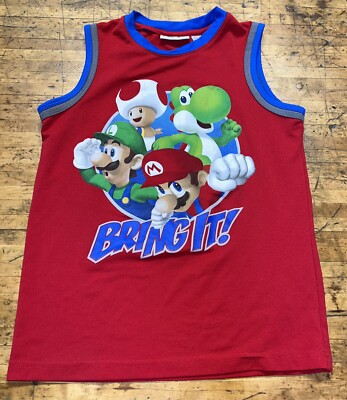 Boys Size 8 SUPER MARIO TANK TOP- BRING IT ! | eBay