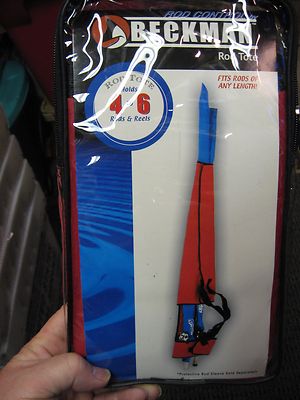 Beckman Protective Fishing Rod Control Tote Holds 4 to 6 Rods & Reels ...