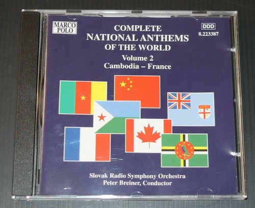 CD NATIONAL ANTHEMS OF THE WORLD VOLUME 2 / CAMBODIA - FRANCE / 40 ...