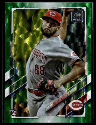 2021 Topps Update US37 Ryan Hendrix Cincinnati Reds Green Foil 292/499 ...