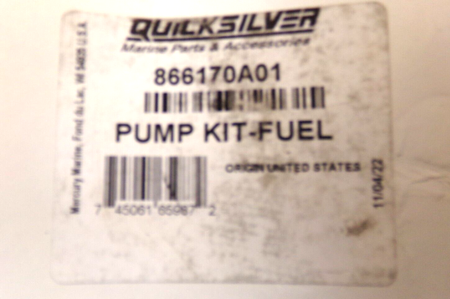 Pump Kit Fuel for 866170A01 OEM Low Pressure V8 Mercury MerCruiser OMC ...