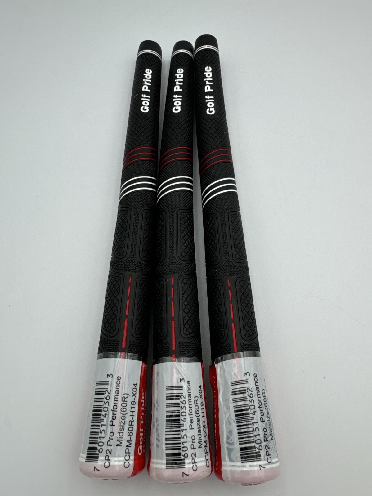 Golf Pride CP2 Pro Black/Red Midsize Golf Grip- Lot Of 3 760151403623 ...