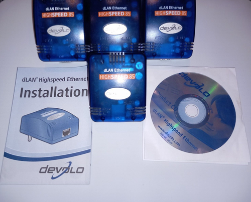 4 x devolo dLAN HS 85 Ethernet Set Powerline mit Anleitung 4 Stück | eBay.de