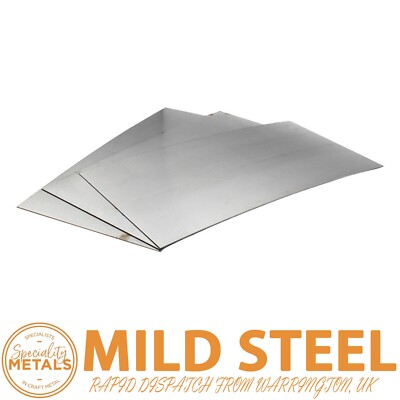 1.5mm Mild Steel Sheet Metal Plate Samples DIY & Car Repair 100 x 100mm ...
