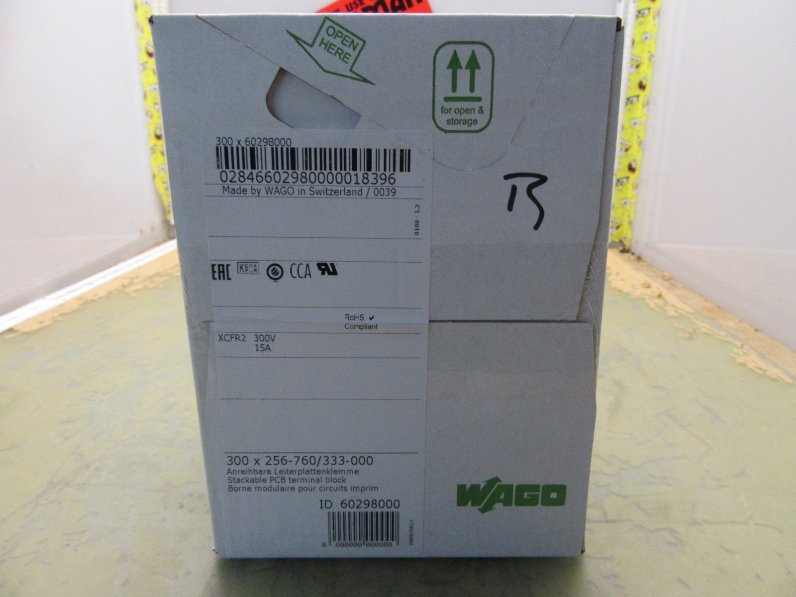 box of 300x wago 256-760/333-000 stackable pcb terminal blocks xcfr2 [4 ...