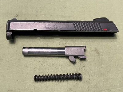 USED RUGER SR40 COMPLETE BLACK SLIDE BARREL GUIDE ROD .40 FULL SIZE ...