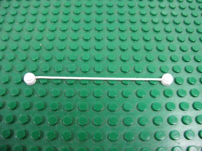 LEGO White String Rope with End Studs 11 L 8.6 cm Adventuers 7415 7412 ...