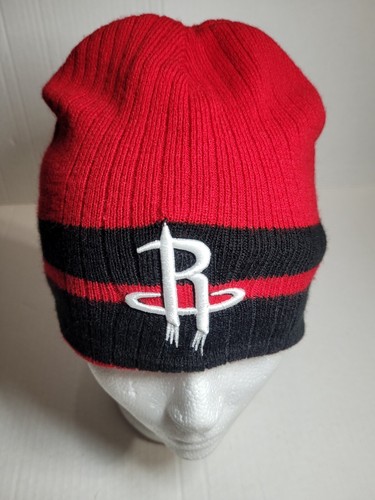 Houston Rockets Embroidered Reversible Beanie Hat Red/Black NBA Fan ...
