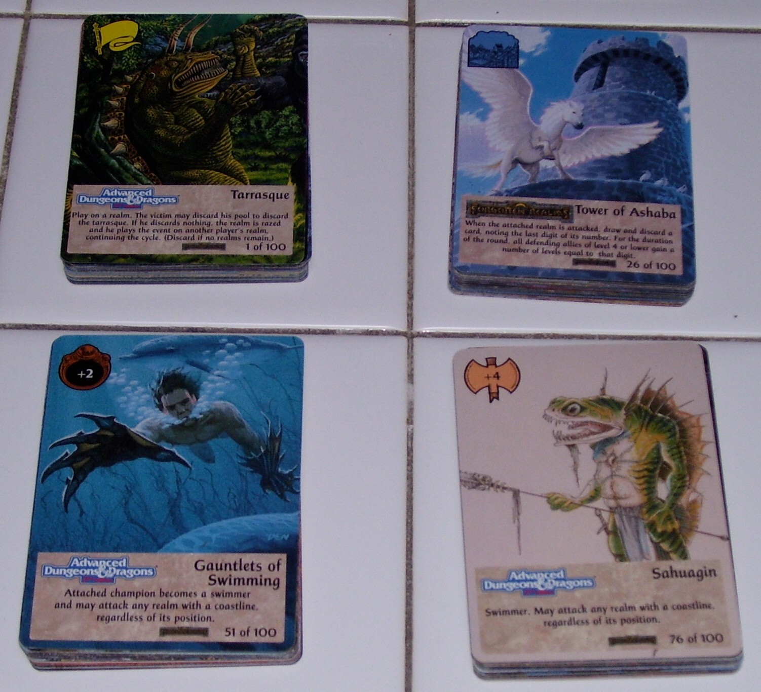 Spellfire COMPLETE Forgotten Realms 1-100 set -All NM/M, MOST MINT ...